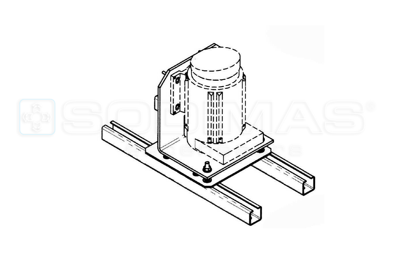 Kit support universel laser + réflecteur