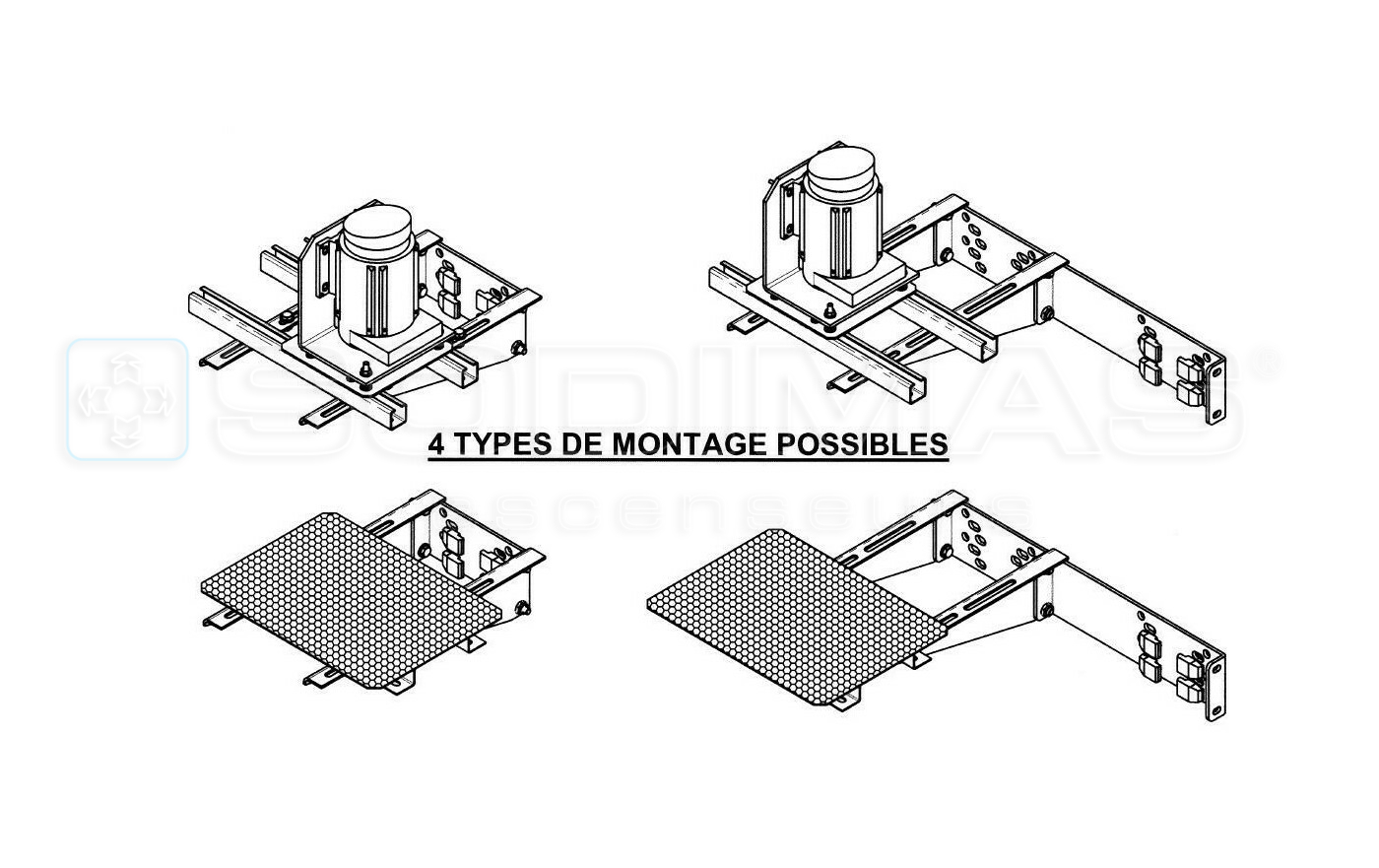 Kit support universel laser + réflecteur